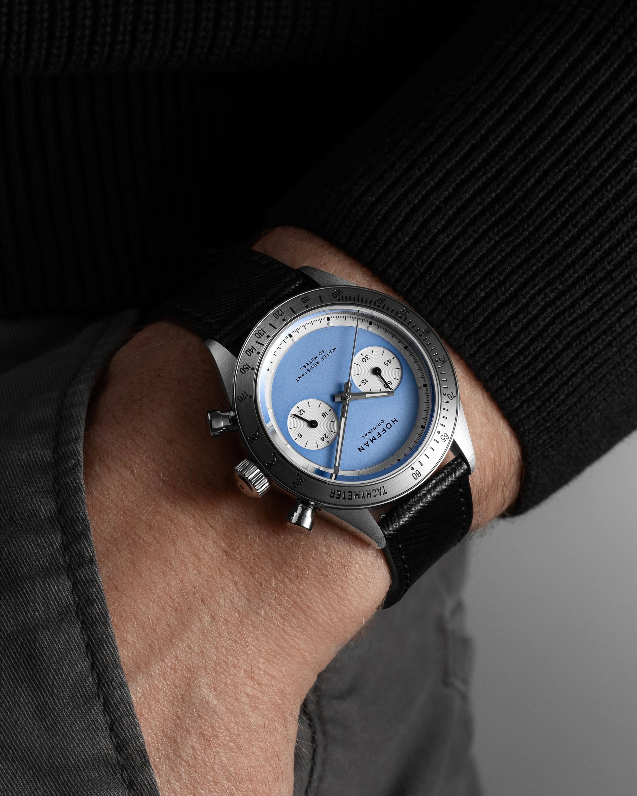 Chronograph 40mm - Steel | SB02 | Sports Watch – HOFFMAN