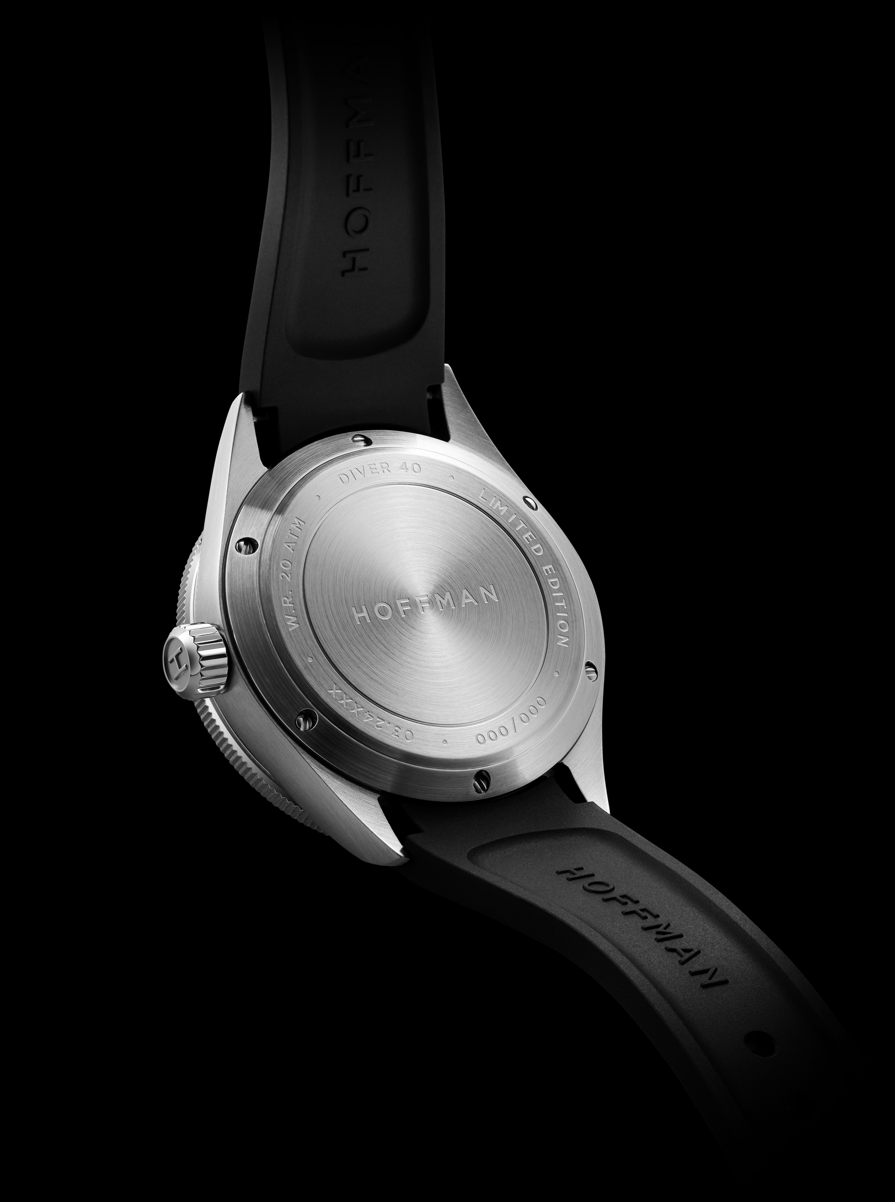 Diver's watch 40mm - Steel | Blue Dial | Sports Watch – HOFFMAN